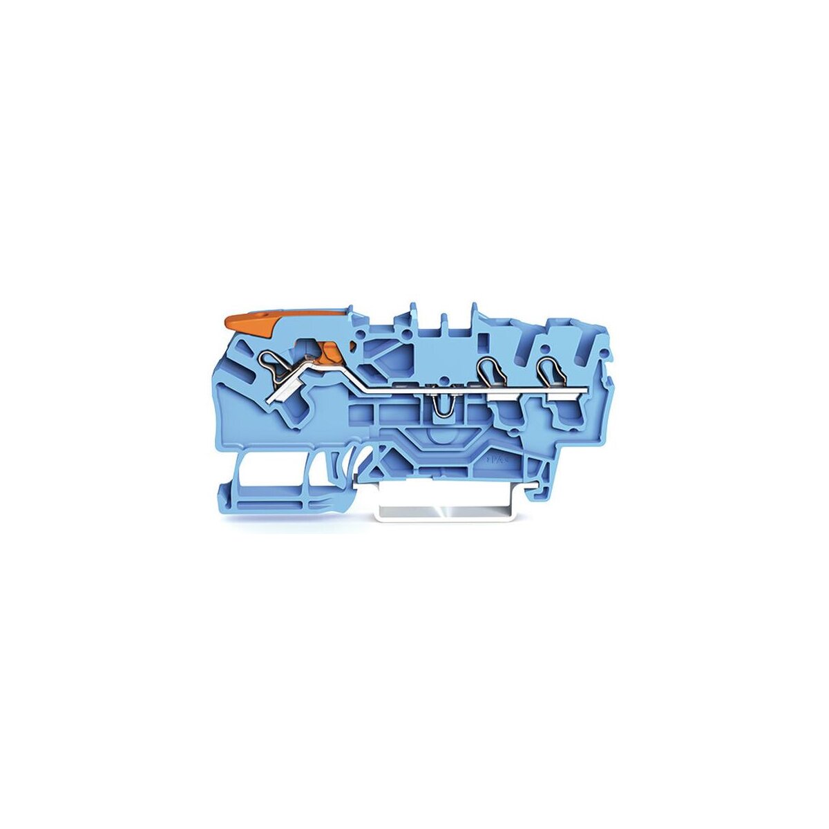 WAGO Durchgangsklemme 3Leiter Hebel CAGE CLAMP 2,5qmm blau - Ihr Onli ...