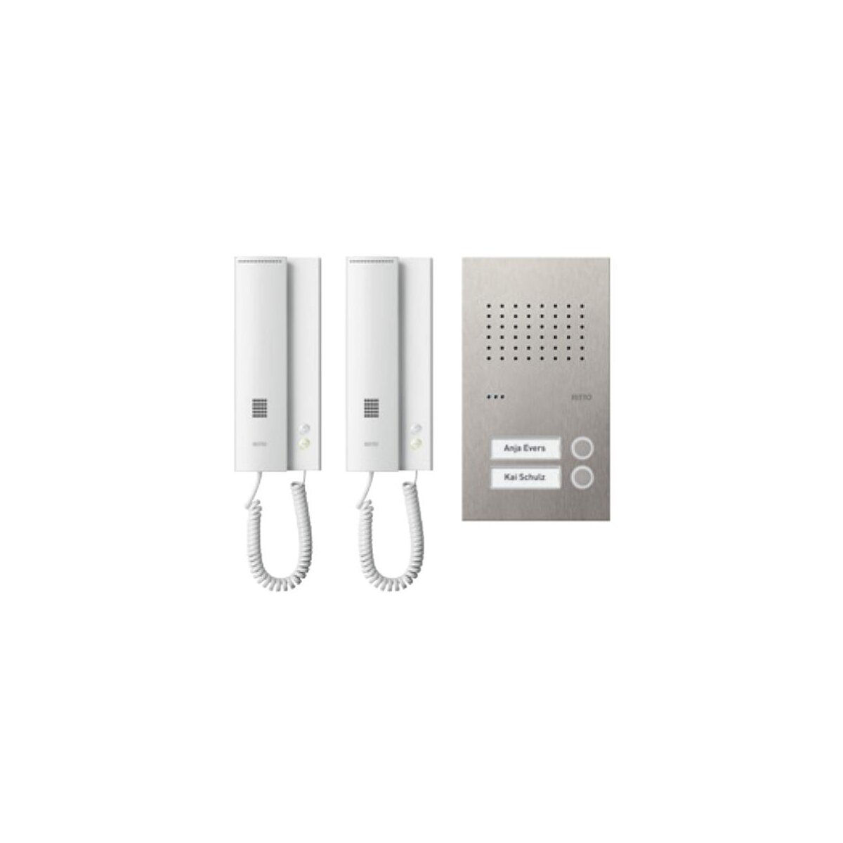 Ritto Audio-Sprechanlagen-Set 1818225 2 Wohneinheiten Acero - Ihr Onl, 550,07