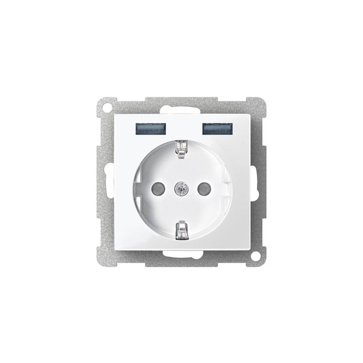 Merten Steckdose SCHUKO mit USB Ladegerät anthrazit System M - Ihr On ...