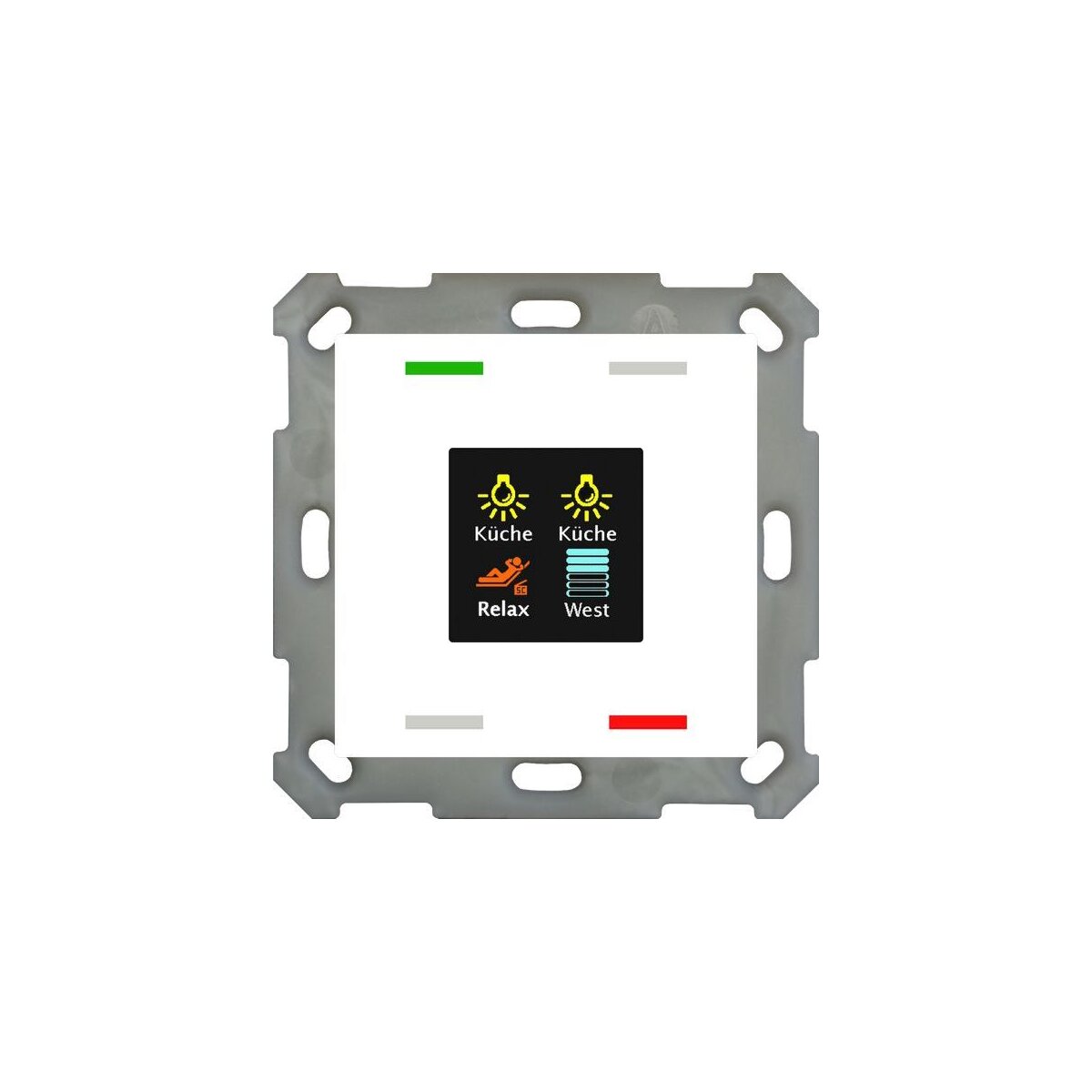 MDT Taster KNX Smart 55 4fach mit Farbdisplay - Ihr Online-Shop für E ...