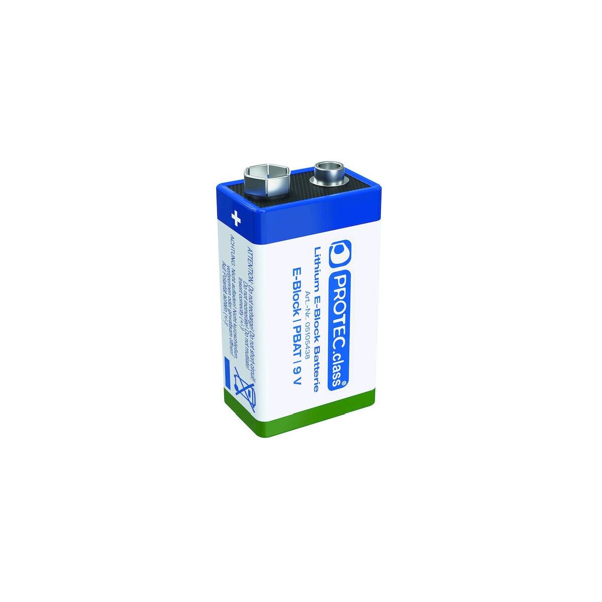 PROTEC Blockbatterie PBAT 9V Lithium 1200mAh (MHD) - Ihr Online-Shop ...