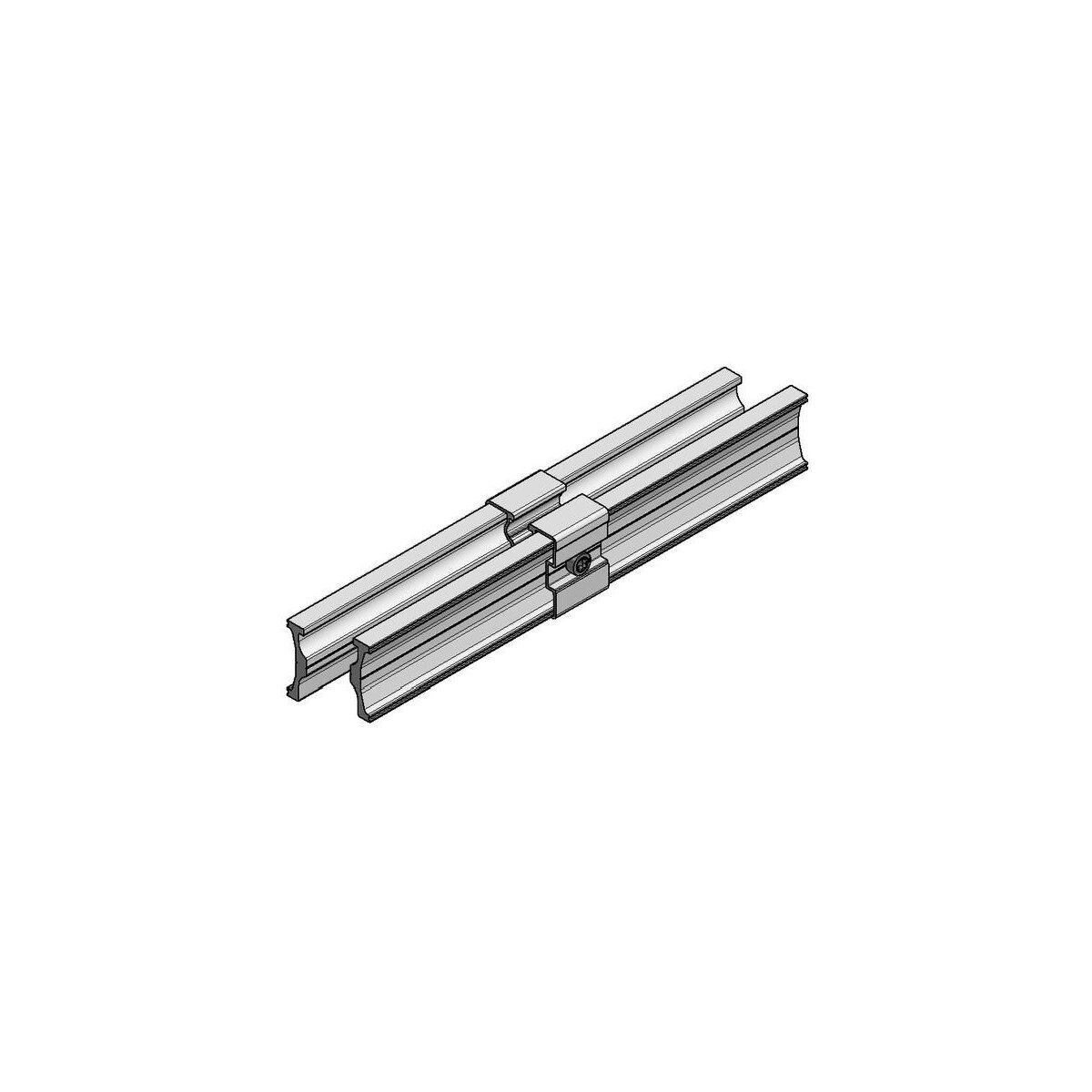 SL Rack Modultragprofil-Verbinder Innenverbinder m. Träger RAIL 40 ...