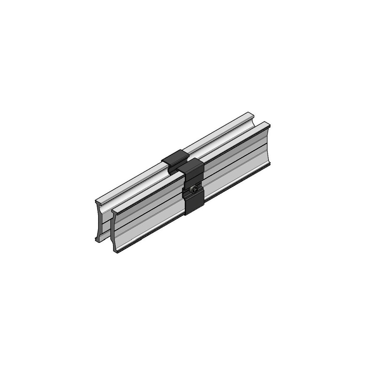 SL Rack Modultragprofil-Verbinder Innenverbinder m. Träger RAIL 60 sc ...